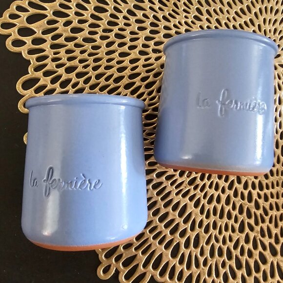 La Fermiere | Kitchen | Set Of 6 La Fermiere Cermer Blue Terra Cotta ...